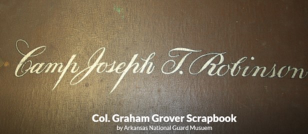 Grover C Graham Scrapbook Cover | Arkansas National Guard Museum